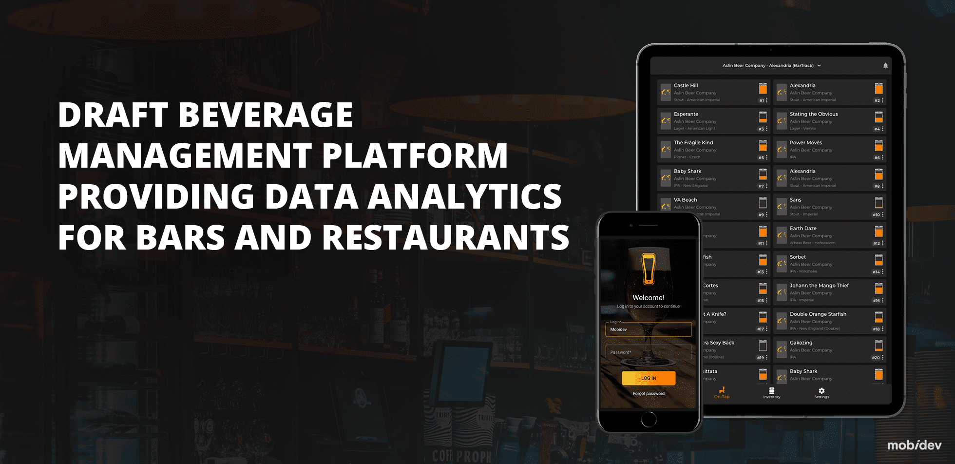 Draft Beverage Management Platform for Bars and Restaurants - MobiDev