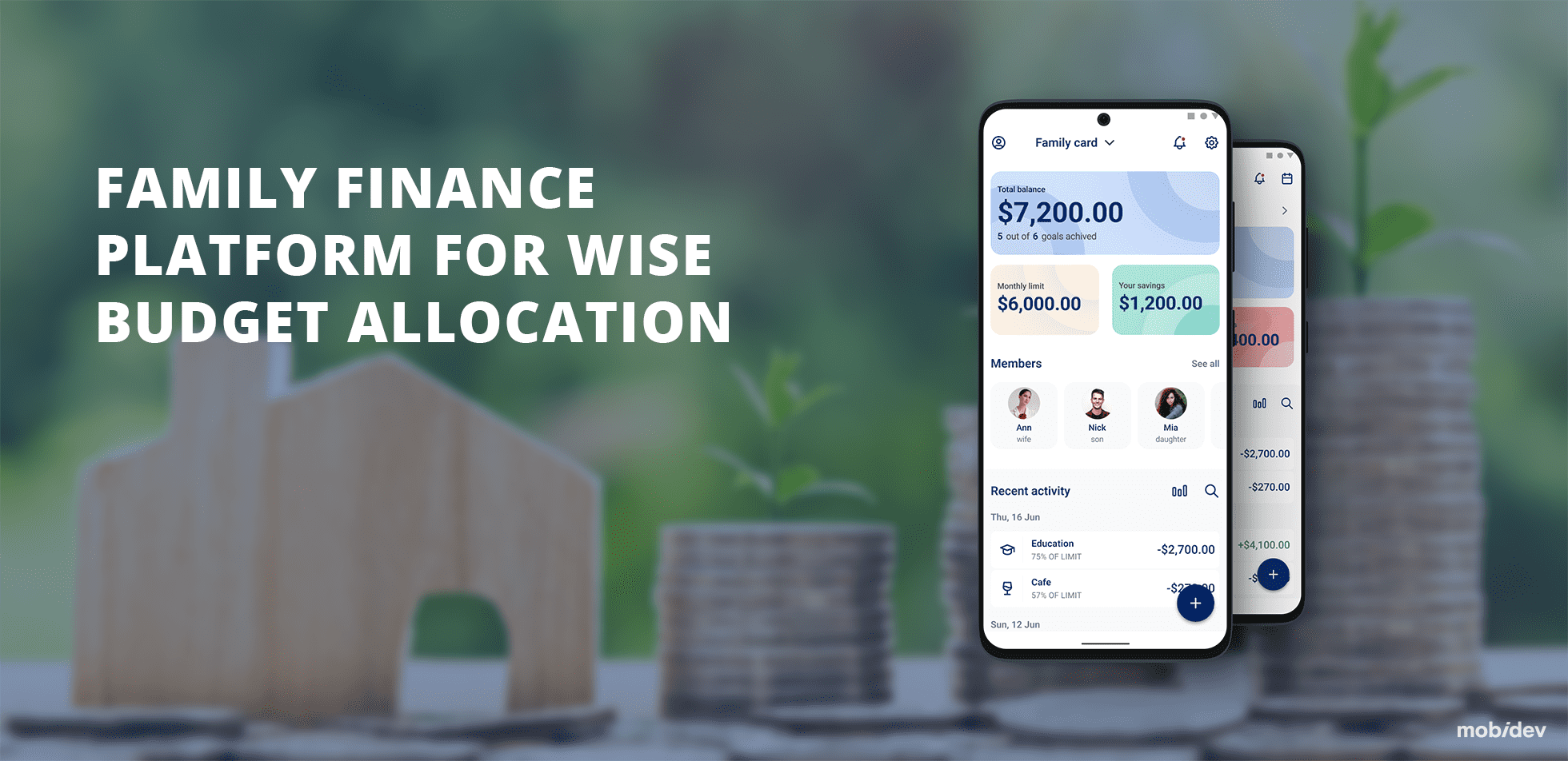 Family Finance Platform for Wise Budget Allocation - MobiDev
