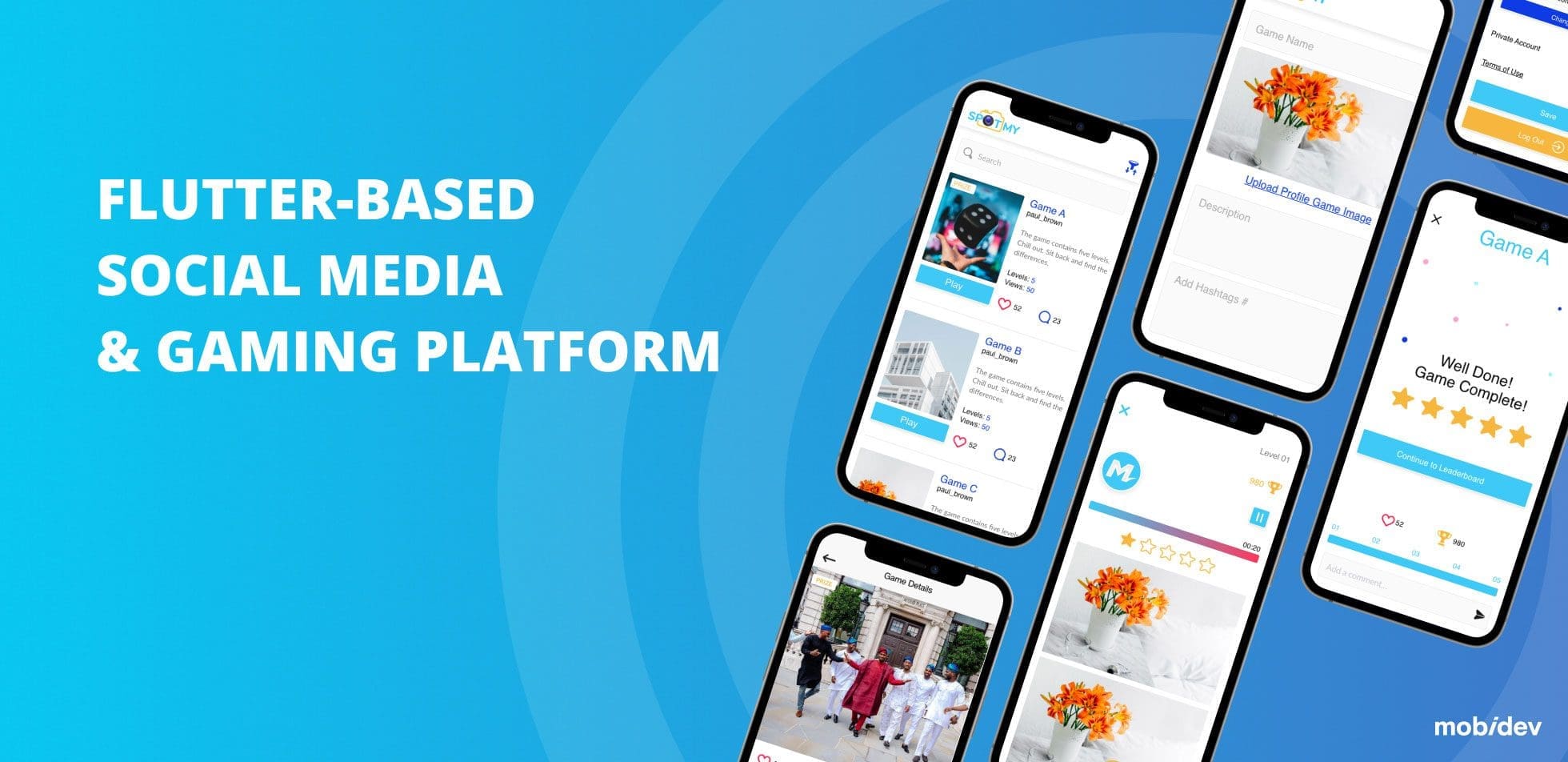 Cross-Platform Flutter-Based Social Media & Gaming Platform - MobiDev